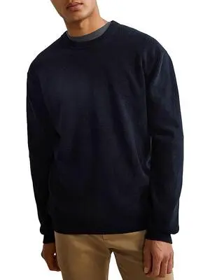 Nn07 Danny Ribbed Sweater Navy Blue