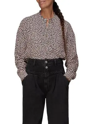 Whistles Abstract Heart Print Shirt - Multicolour
