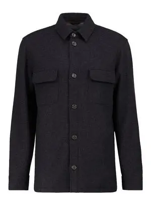 Loro Piana Cashmere-blend Overshirt - Black