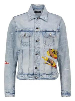 Amiri Playboy Denim Trucker Jacket - Blue