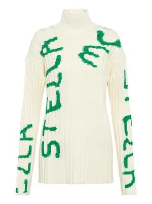 Stella McCartney X Ed Curtis Printed Wool-blend Sweater - Multicoloured
