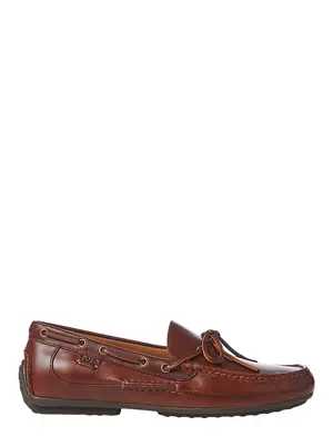 Ralph Lauren Ralph Lauren Roberts Leather Driver Loafer Deep Saddle Tan