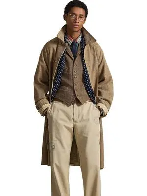 Ralph Lauren Reversible Balmacaan Coat - Sand/brown