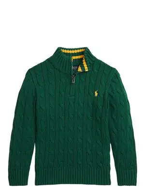 Ralph Lauren Cable-Knit Quarter-Zip Sweater New Forest