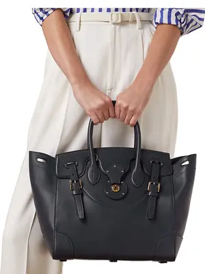 Ralph Lauren Ralph Lauren Soft Ricky 33 Calfskin Bag Navy