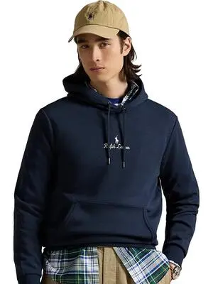 Ralph Lauren Logo Double-knit Hoodie - Aviator Navy