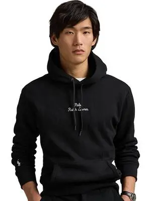 Ralph Lauren Logo Double-knit Hoodie - Polo Black