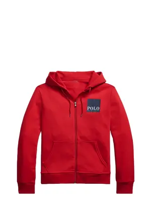 Ralph Lauren Logo Double-Knit Hoodie Rl 2000 Red