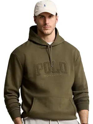 Ralph Lauren Logo Double-Knit Hoodie Tree Green