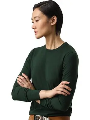 Ralph Lauren Cashmere Crewneck Sweater - Dark Racing Green