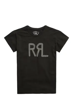Ralph Lauren Logo Cotton Jersey Tee - Faded Black Canvas