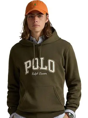 Ralph Lauren Logo Fleece Hoodie - Canopy Olive