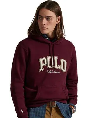 Ralph Lauren Logo Fleece Hoodie - Classic Wine