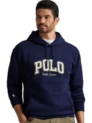 Ralph Lauren Logo Fleece Hoodie - Cruise Navy