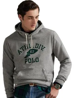 Ralph Lauren Logo Fleece Hoodie - Dark Vintage Heather
