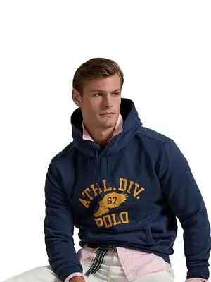 Ralph Lauren Logo Fleece Hoodie - Rustic Navy