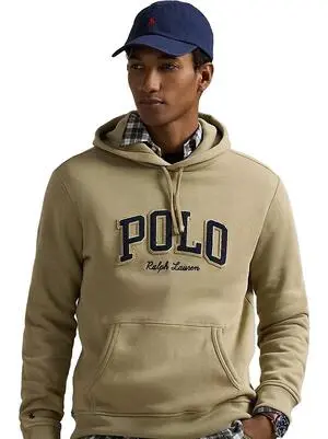 Ralph Lauren Logo Fleece Hoodie - Surrey Tan
