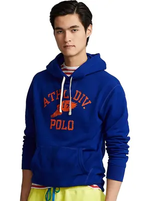 Ralph Lauren Fleece Graphic Hoodie Active Royal