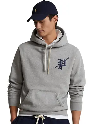 Ralph Lauren Fleece Graphic Hoodie Andover Heather