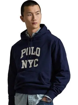 Ralph Lauren Fleece Graphic Hoodie - Cruise Navy
