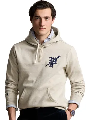 Ralph Lauren Fleece Graphic Hoodie Light Heather