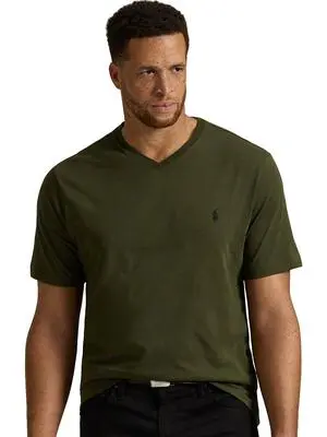 Ralph Lauren Jersey V-neck T-shirt - Company Olive