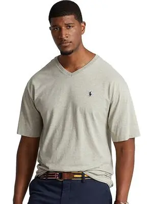 Ralph Lauren Jersey V-neck T-shirt - New Grey Heather