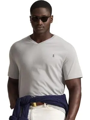 Ralph Lauren Jersey V-neck T-shirt Soft Grey