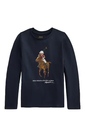Ralph Lauren Polo Bear Cotton Jersey Tee Hunter Navy
