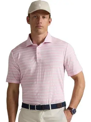 Ralph Lauren Classic Fit Performance Polo Shirt Carmel Pink Multi