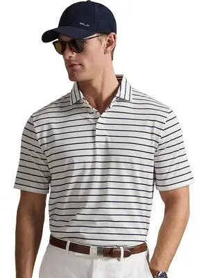 Ralph Lauren Classic Fit Performance Polo Shirt - Ceramic White Multi