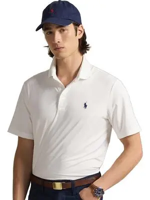 Ralph Lauren Classic Fit Performance Polo Shirt Ceramic White
