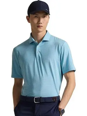 Ralph Lauren Classic Fit Performance Polo Shirt - Light Mint/fall Blue