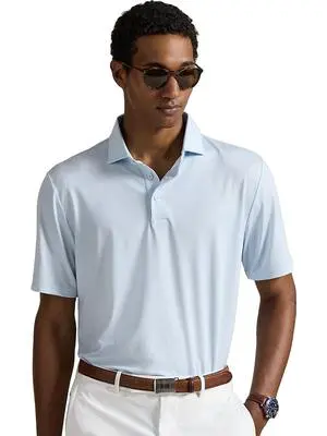 Ralph Lauren Classic Fit Performance Polo Shirt Office Blue Sea Grass