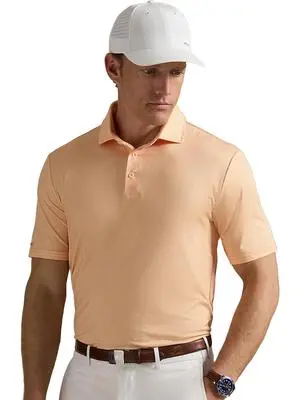 Ralph Lauren Classic Fit Performance Polo Shirt Poppy Sea Grass Weave