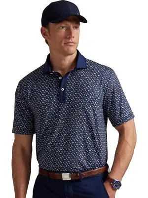 Ralph Lauren Classic Fit Performance Polo Shirt - Refined Navy Dice Game