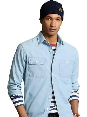 Ralph Lauren Classic Fit Chambray Workshirt Indigo