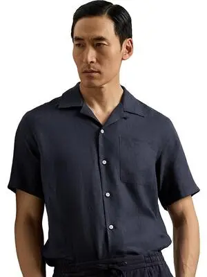 Ralph Lauren Linen Shirt - Classic Chairman Navy