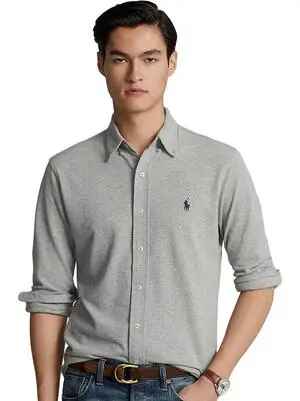Ralph Lauren Featherweight Mesh Shirt - Andover Heather