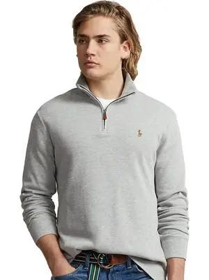 Ralph Lauren Ralph Lauren Estate-Rib Quarter-Zip Pullover Andover Heather