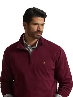 Ralph Lauren Estate-rib Quarter-zip Pullover - Classic Wine