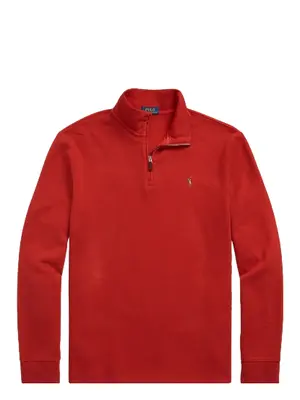 Ralph Lauren Ralph Lauren Estate-Rib Quarter-Zip Pullover Madison Red