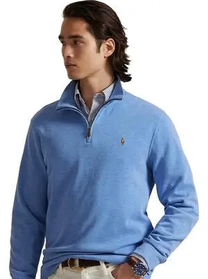 Ralph Lauren Ralph Lauren Estate-Rib Quarter-Zip Pullover Soft Royal Heather