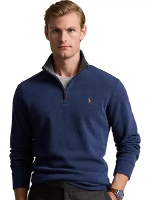 Ralph Lauren Ralph Lauren Estate-Rib Quarter-Zip Pullover Spring Navy Heather