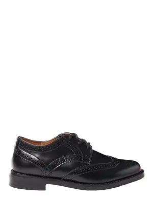 Ralph Lauren Ralph Lauren Leather Wingtip Oxford Shoe Black Leather