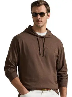 Ralph Lauren Hooded Jersey T-Shirt Nutmeg Brown Heather