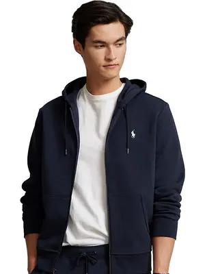 Ralph Lauren Ralph Lauren Double-Knit Full-Zip Hoodie Aviator Navy