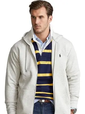 Ralph Lauren Double-knit Full-zip Hoodie - Light Sport Heather