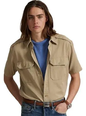 Ralph Lauren Classic Fit Twill Workshirt - Khaki