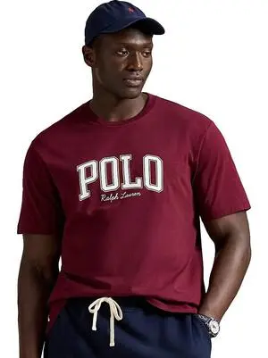Ralph Lauren Logo Jersey T-shirt Classic Wine